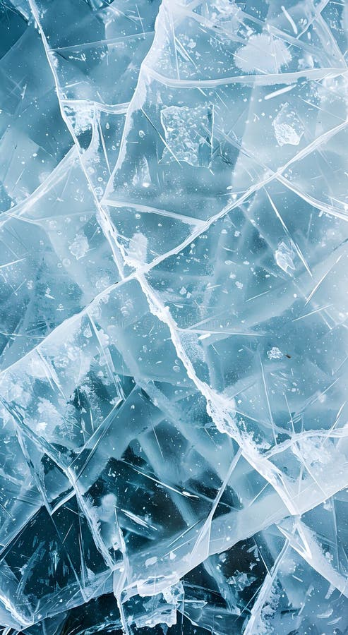 Crystal Clear Ice with Veins and Cracks Stock Photo - Image of freeze ...