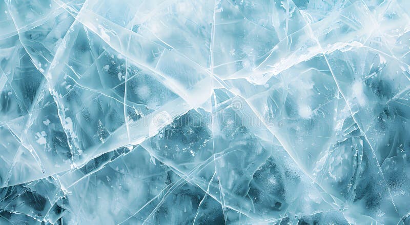 Crystal Clear Ice with Veins and Cracks Stock Photo - Image of cool ...