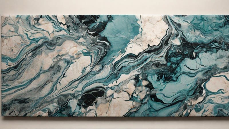 Crystal Clear Marble Cascade: a Captivating Panoramic Banner Featuring ...