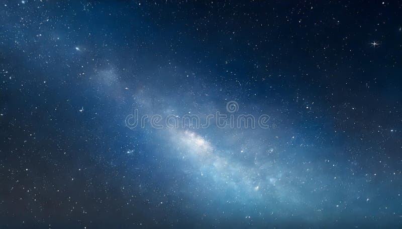 Crystal-clear Night Sky Filled with Stars Stock Illustration ...
