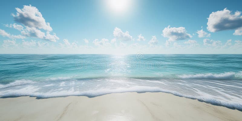 Crystal-Clear Ocean with Gentle Waves - Calm and Refreshing Tropical ...