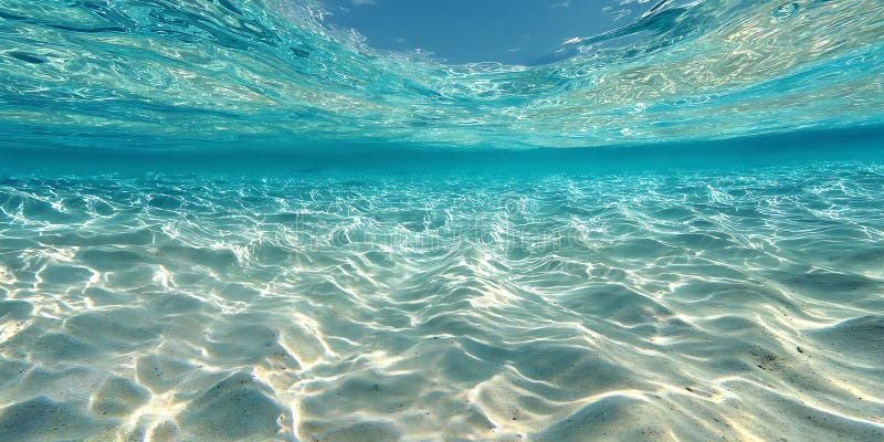 Crystal Clear Ocean Water Underwater Scene Texture Stock Illustration ...