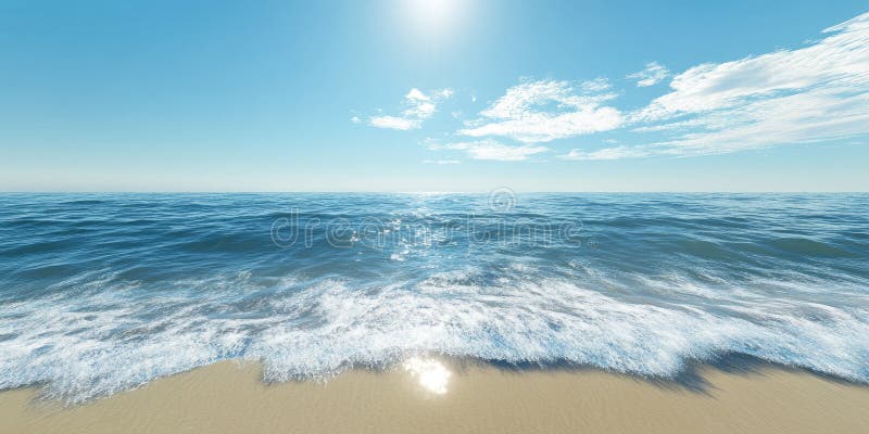 Crystal-Clear Ocean Waves Gently Lapping the Shore - Peaceful and ...