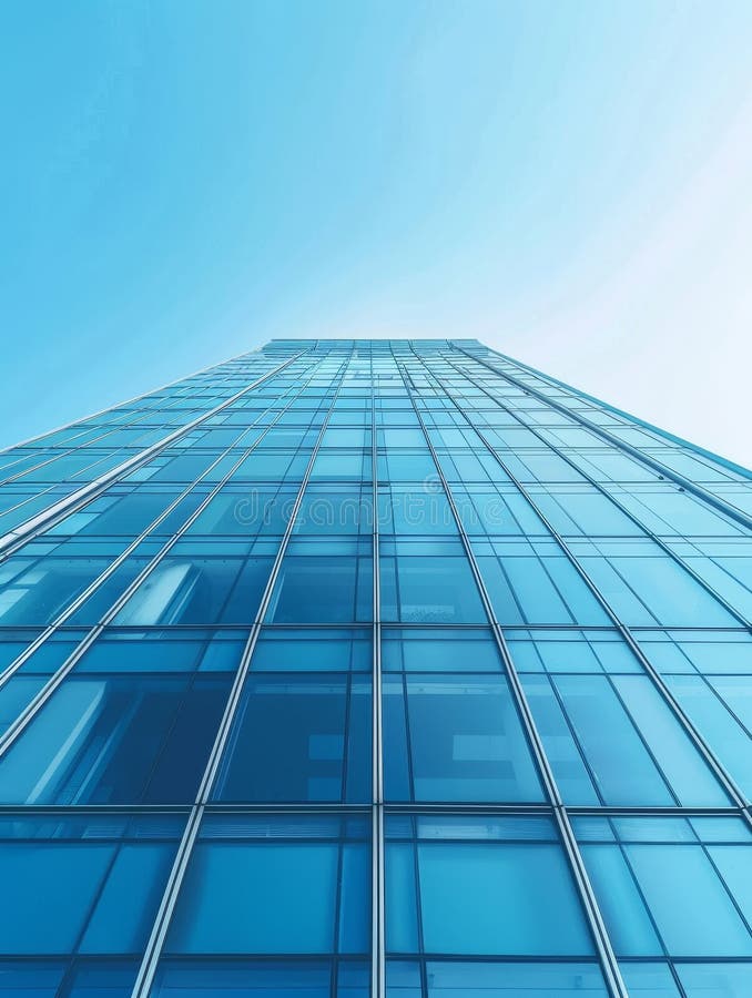 A Crystal-clear Reflection on the Sleek Surface of a Skyscraper ...