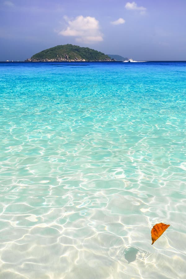 Crystal clear sea stock image. Image of land, andaman - 37006977