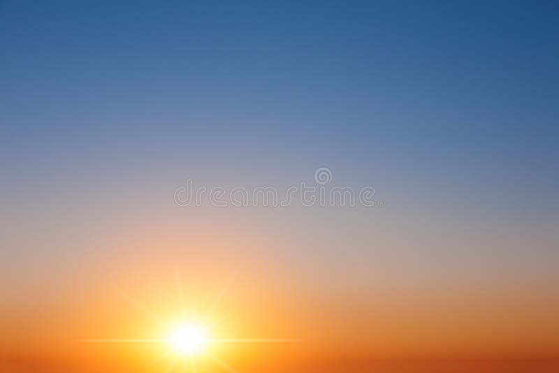 Crystal Clear Sky Just after Sunrise Stock Image - Image of wallpaper ...