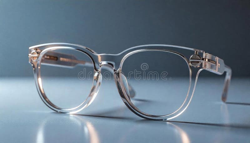 Crystal Clear Spectacles: Transparent Eyeglasses with Modern Design ...