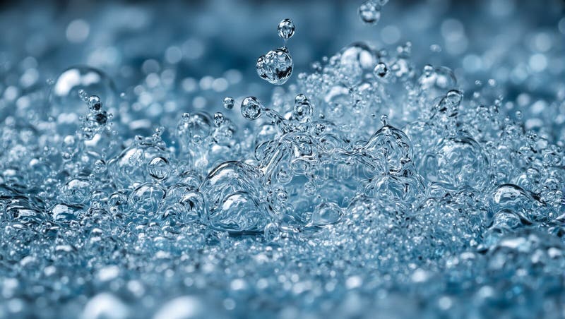 Crystal Clear Spring Bubbling with Mesmerizing Air Bubbles Stock ...