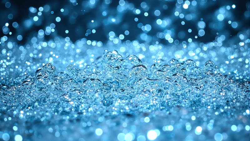 Crystal Clear Spring Bubbling with Mesmerizing Air Bubbles Stock ...