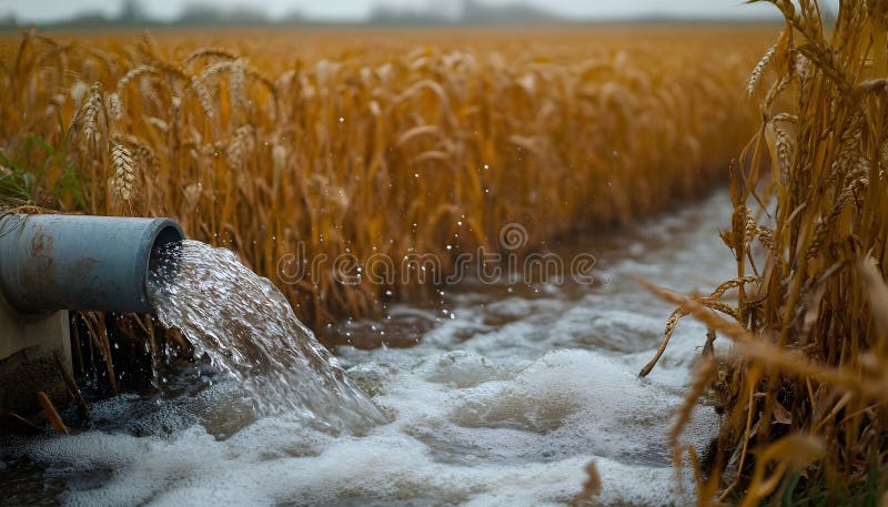Crystal Clear Sweet and Healthy Water is Washed Down by a Heavy Diesel ...