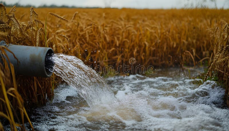 Crystal Clear Sweet and Healthy Water is Washed Down by a Heavy Diesel ...