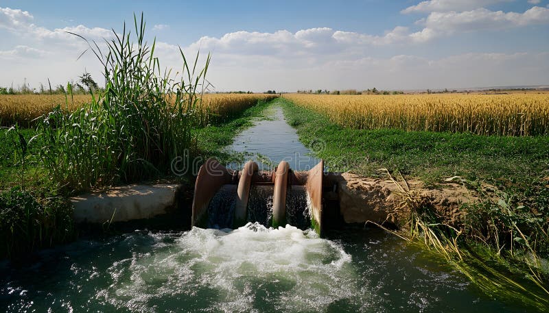 Crystal Clear Sweet and Healthy Water is Washed Down by a Heavy Diesel ...