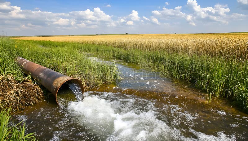 Crystal Clear Sweet and Healthy Water is Washed Down by a Heavy Diesel ...