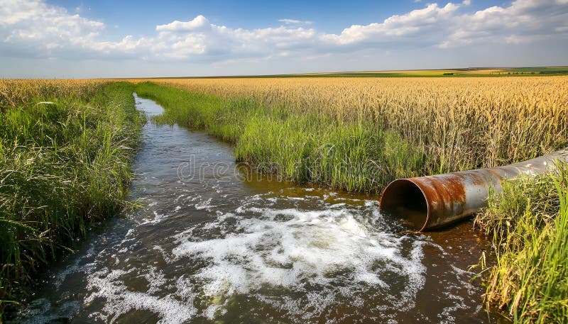 Crystal Clear Sweet and Healthy Water is Washed Down by a Heavy Diesel ...
