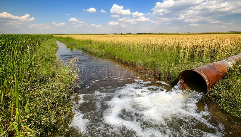 Crystal Clear Sweet and Healthy Water is Washed Down by a Heavy Diesel ...