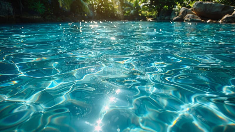 Crystal Clear Swimming Pool Water Stock Photo - Image of ocean, pattern ...