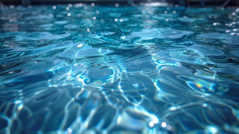 Crystal Clear Swimming Pool Water Stock Image - Image of liquid, blue ...