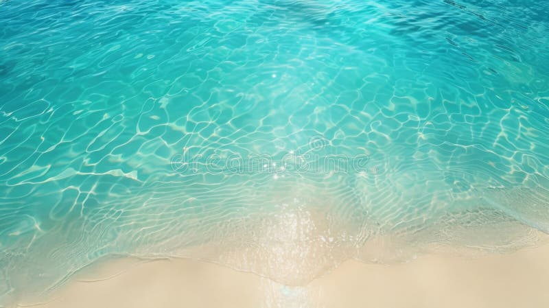 Crystal Clear Tropical Water Shimmering on Sandy Beach Stock Photo ...