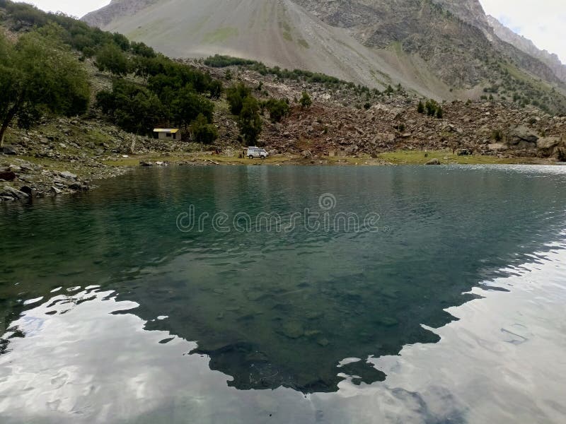 Crystal Clear Water in Blue Lake Naltar Valley Stock Photo - Image of ...