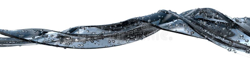 Crystal Clear Water Isolated Liquid Flow-like Reflection Abstract ...