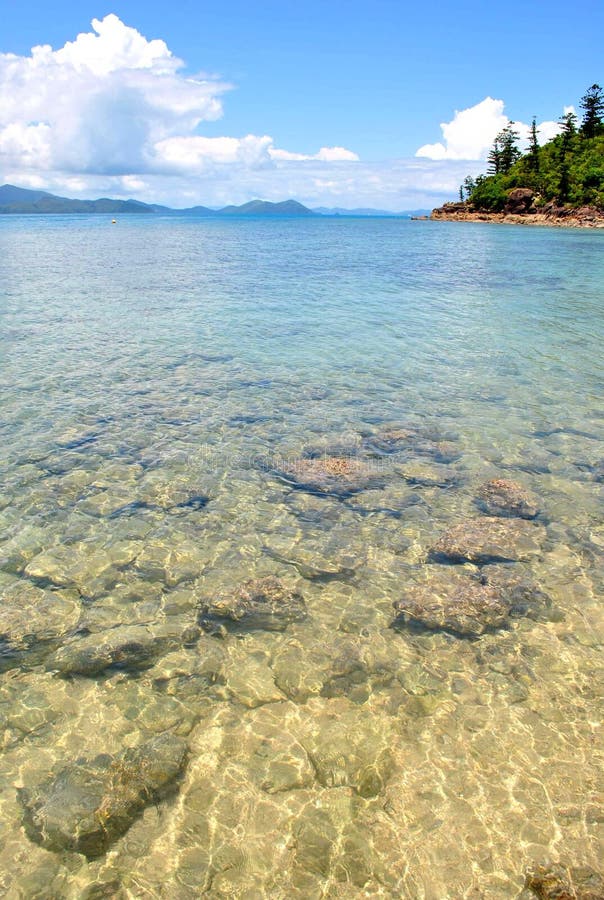 Crystal Clear Water in Shallow Sea Stock Image - Image of ocean ...