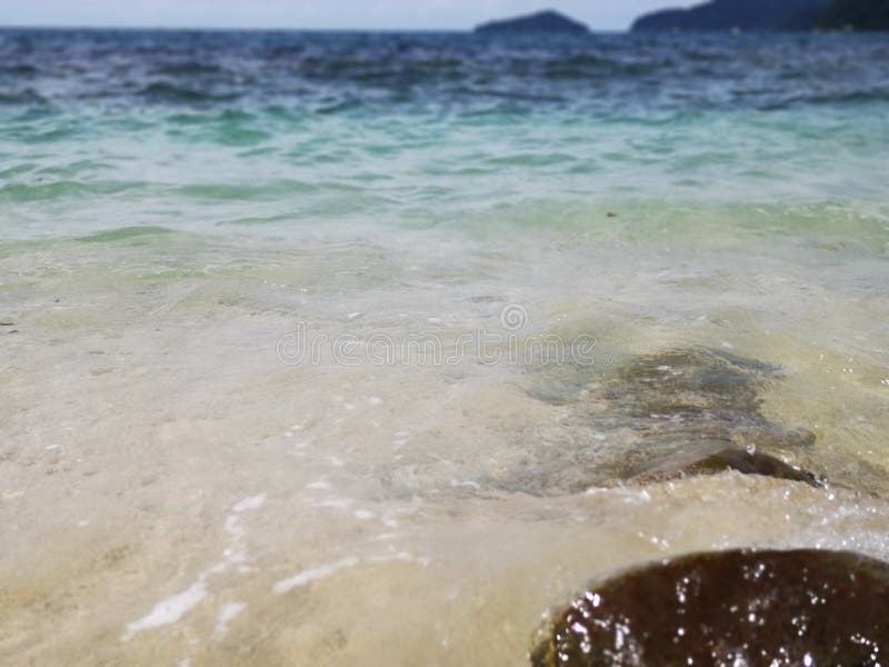 Beautiful Wave Breaks To the Shore and it Called Swash Stock Image ...