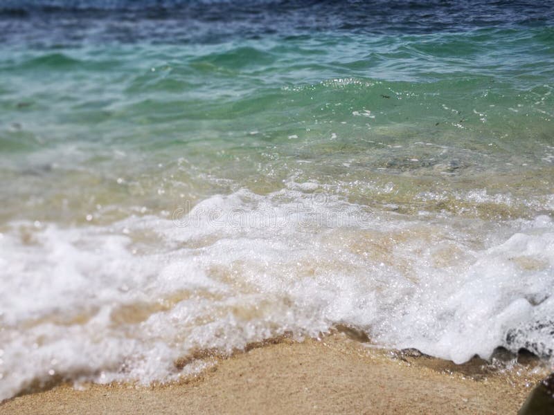 Beautiful Wave Breaks To the Shore and it Called Swash Stock Image ...