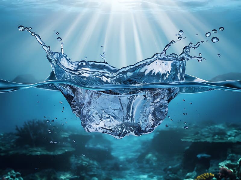 Crystal Clear Water Splash Background in High Resolution Stock ...