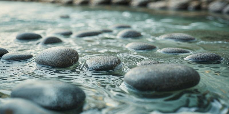 Crystal Clear Waters Above Smooth River Stones Stock Photos - Free ...