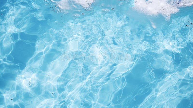 Crystal Clear Waters: a Serene Pool Perspective Top View - AI Generated ...