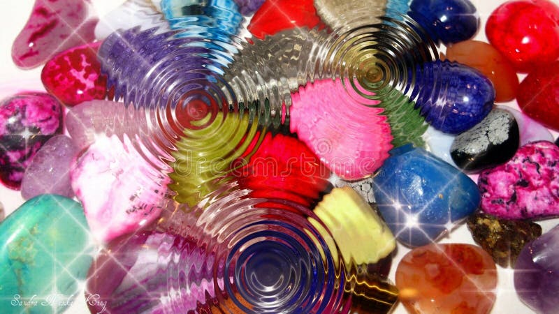 Crystal Colors Abstract Background Shapes and Blurs Stock Illustration ...