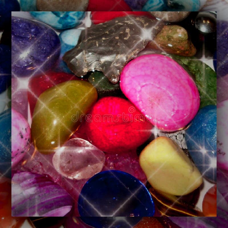 Crystal Colors Abstract Background Shapes and Blurs Stock Illustration ...