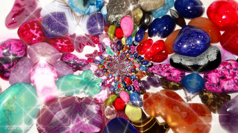 Crystal Colors Abstract Background Shapes and Blurs Stock Illustration ...