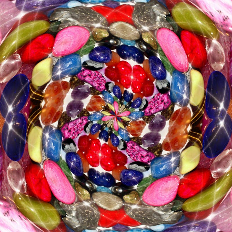 Crystal Colors Abstract Background Shapes and Blurs Stock Illustration ...