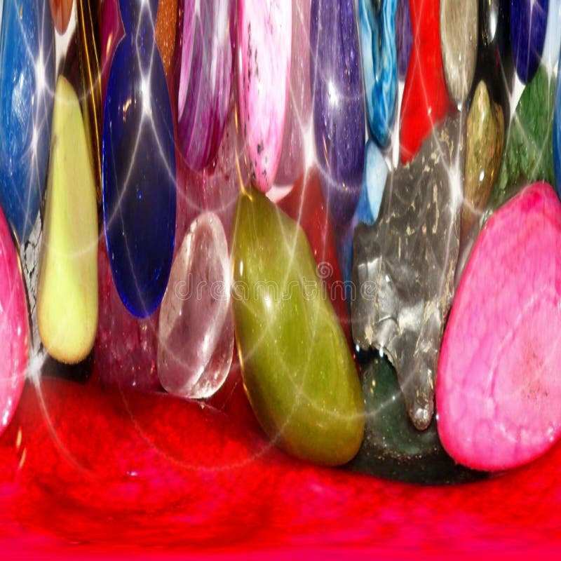 Crystal Colors Abstract Background Shapes and Blurs Stock Illustration ...