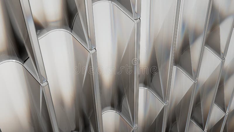 Crystal and Concrete Floor with Wall Architecture and Design Elements ...