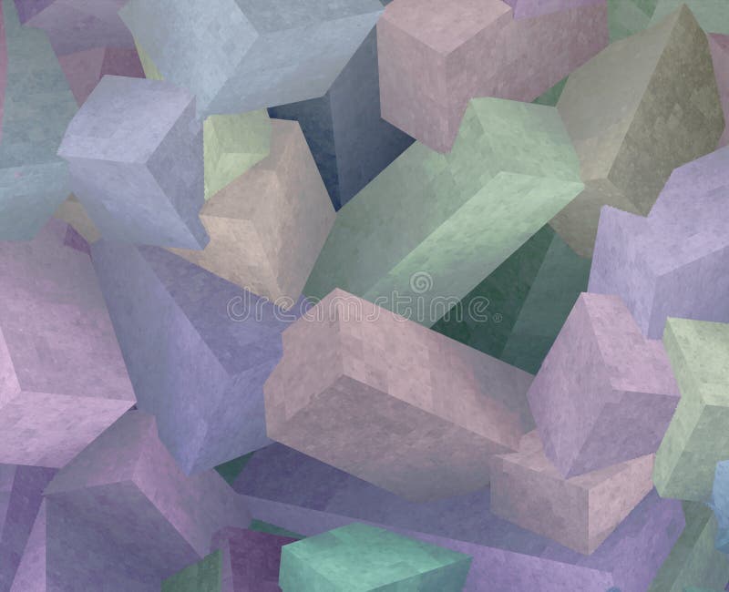 Crystal cubes stock illustration. Illustration of plastic - 7533028