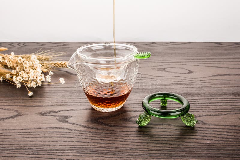 Crystal Cup, Tea Cup and Tea Set Stock Photo - Image of dahongpao ...