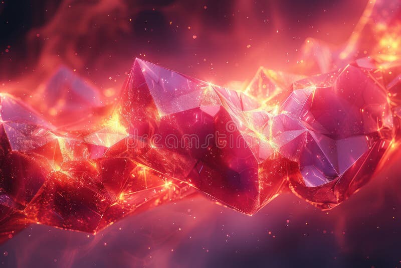 Crystal Distortion: Abstract 3D Animation of Looping Distorted Crystal ...