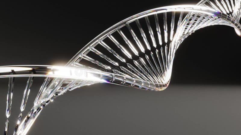 Crystal DNA Research Bio Cell Genetic 3d Stock Illustration ...