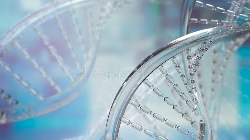 The Crystal Dna for Sci or Medical Concept 3d Rendering Stock ...