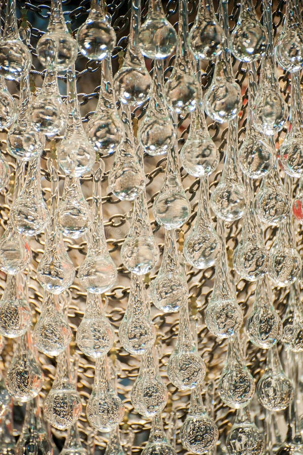 Crystal Drops Were Dripping from a Dozen Lotus Buds in the Lake Stock ...