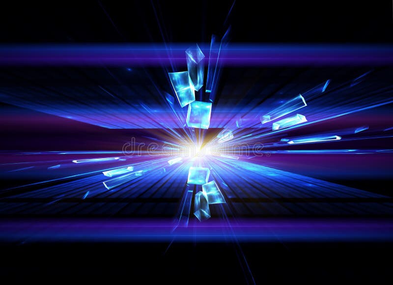 Crystal explosion, blast stock illustration. Illustration of abstract ...