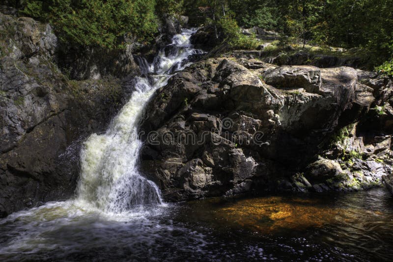 Crystal Falls in Ontario, Canada Stock Image - Image of travel, flowing ...