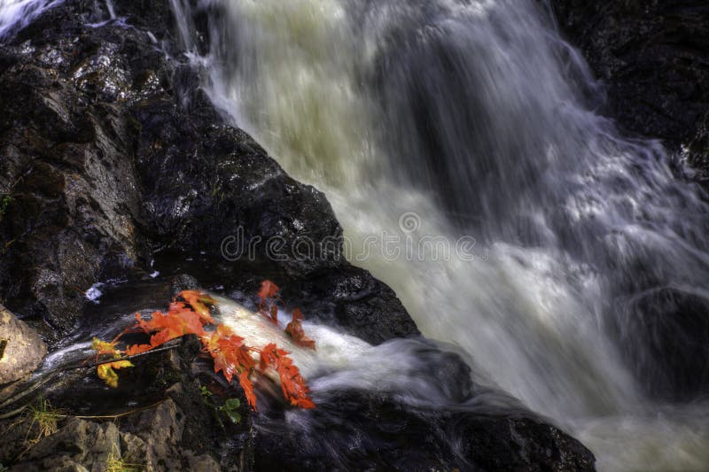 Crystal Falls in Ontario, Canada in Fall Stock Photo - Image of fall ...