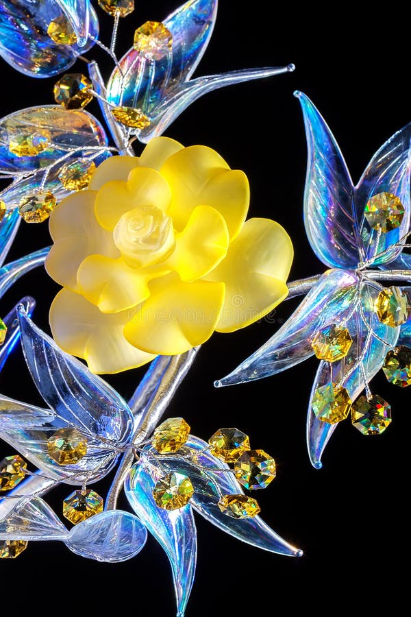 Crystal flower stock image. Image of beautiful, swarovski - 62625163