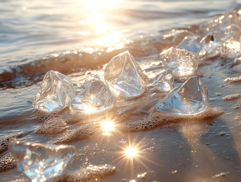 Crystal Formations, Sunlight, Sparkling Effect, Close Up, Textured ...