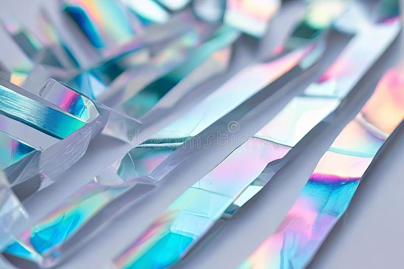 Crystal Fracture Array Precisely Torn White Paper Strips Their E Stock ...