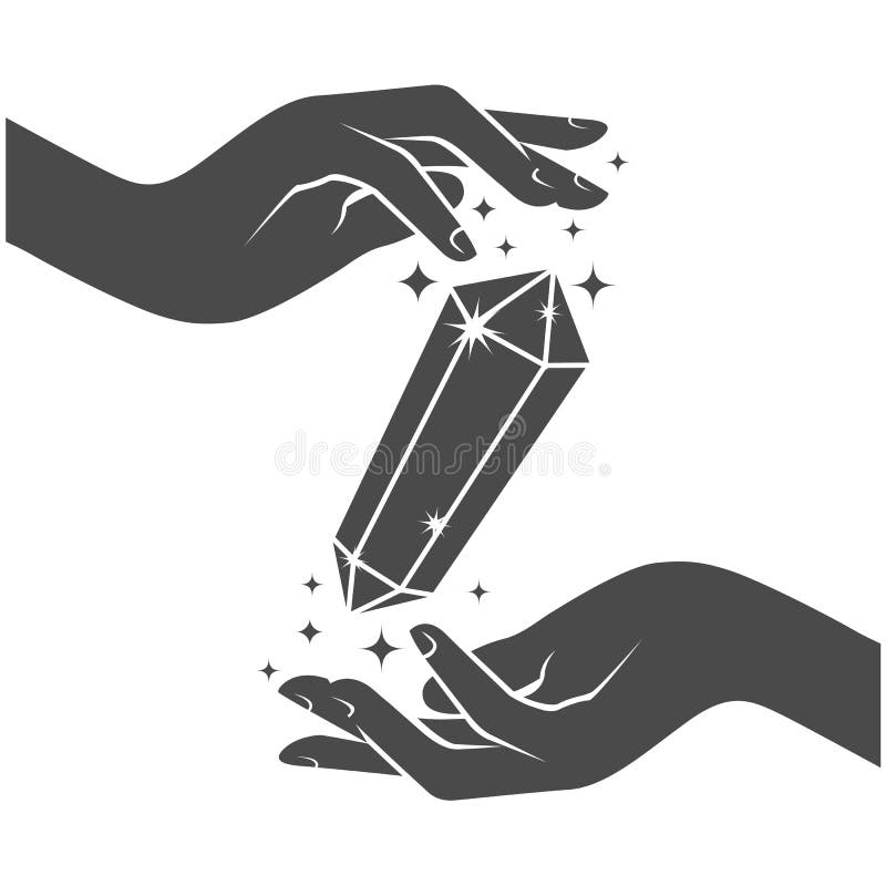 Crystal-gazing, Hands of Soothsayer with Crystal, Magic Sorcery ...