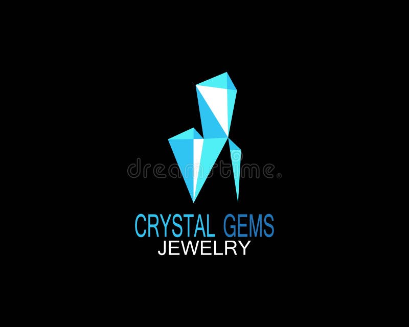 Crystal Gems Jewelry Logo Vector Stock Vector - Illustration of jewelry ...